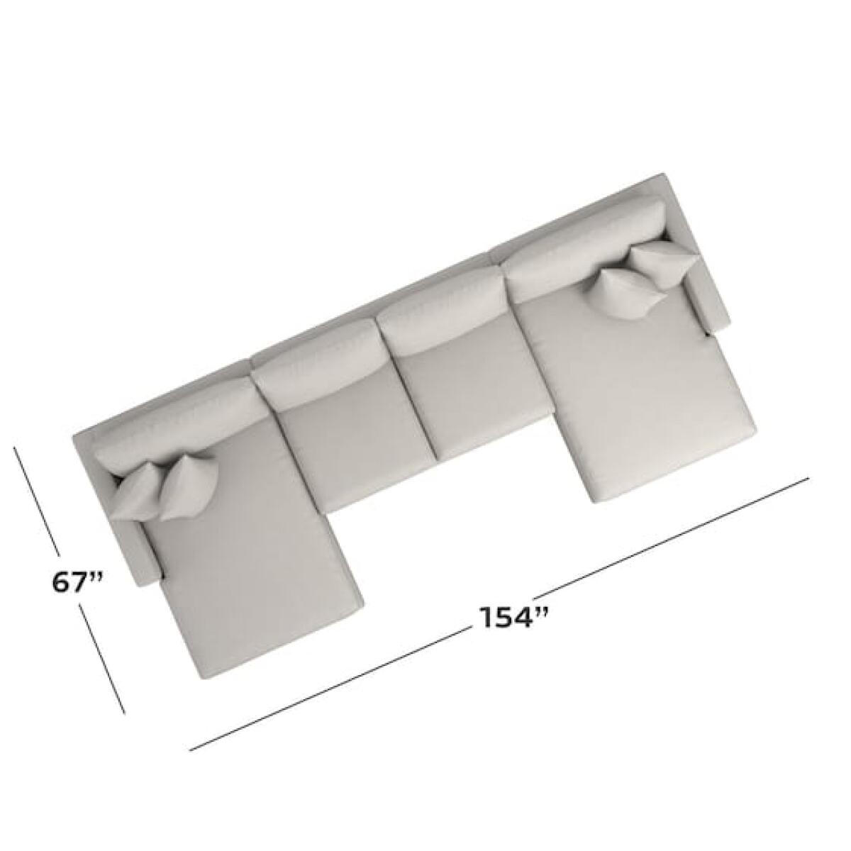 Allure Double Chaise Sectional – Marty Rae's - Lexington SC Furniture ...